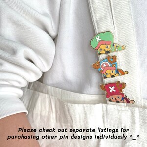 Chopper Kawaii Chibi Anime Hard Enamel Pin, 1.5 Inch Gold Pin, Straw ...