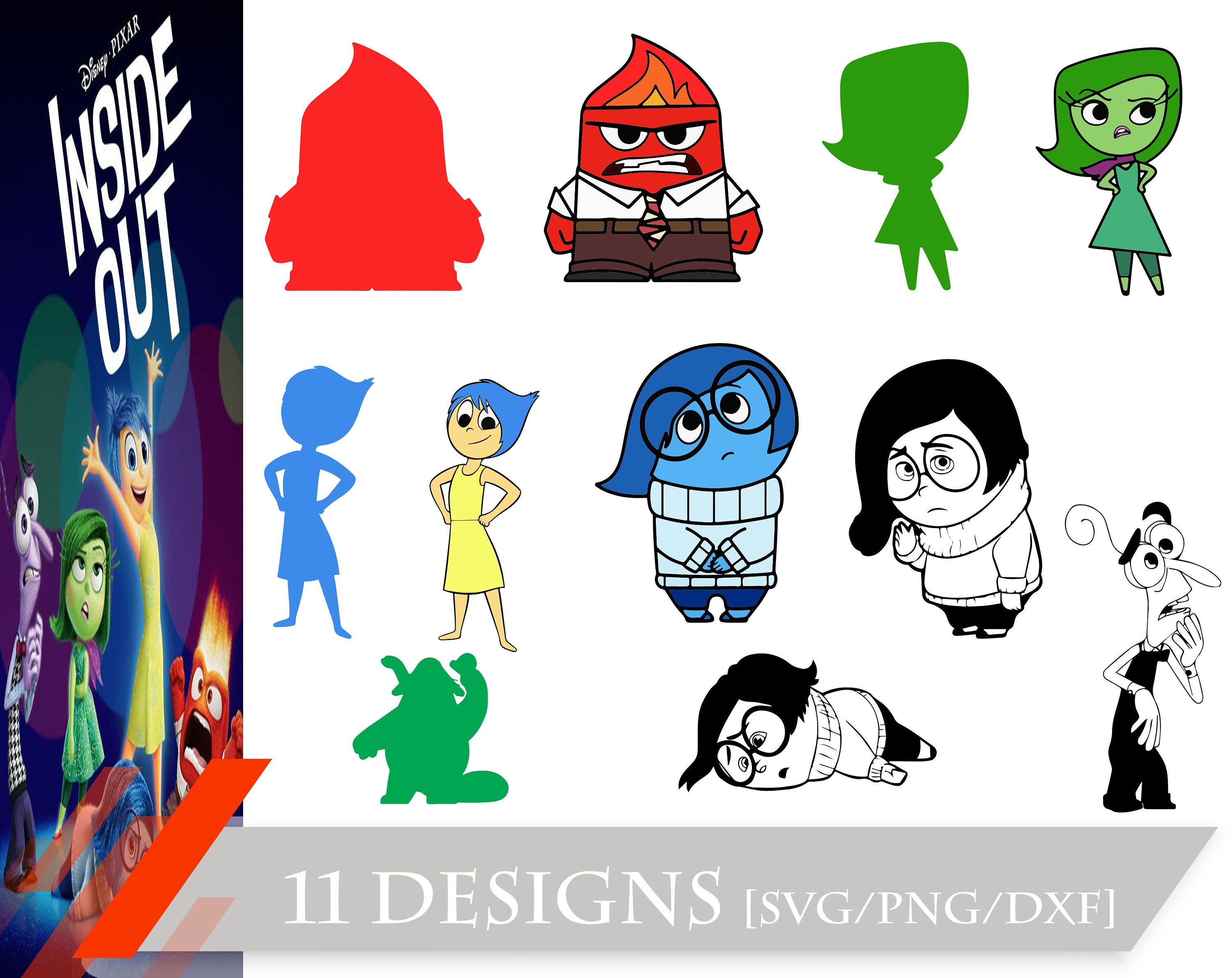 Inside Out bundle svg png dxf Inside Out svg png dxf | Etsy