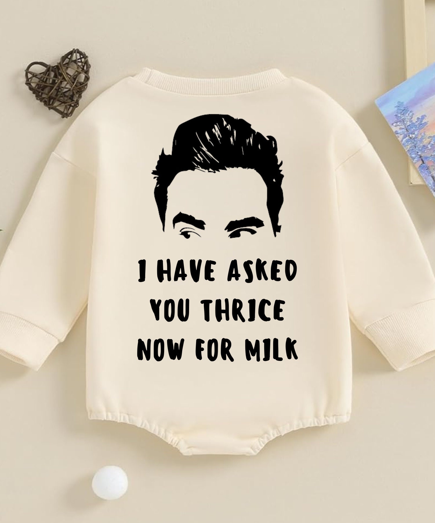 Thrice Now for Milk Schitt's Creek Baby Onesie, Baby Funny SVG and PNG ...