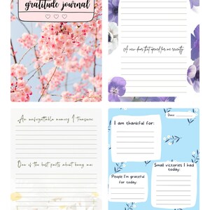 Personalized Gratitude Self-care Journal With Custom Pictures digital ...