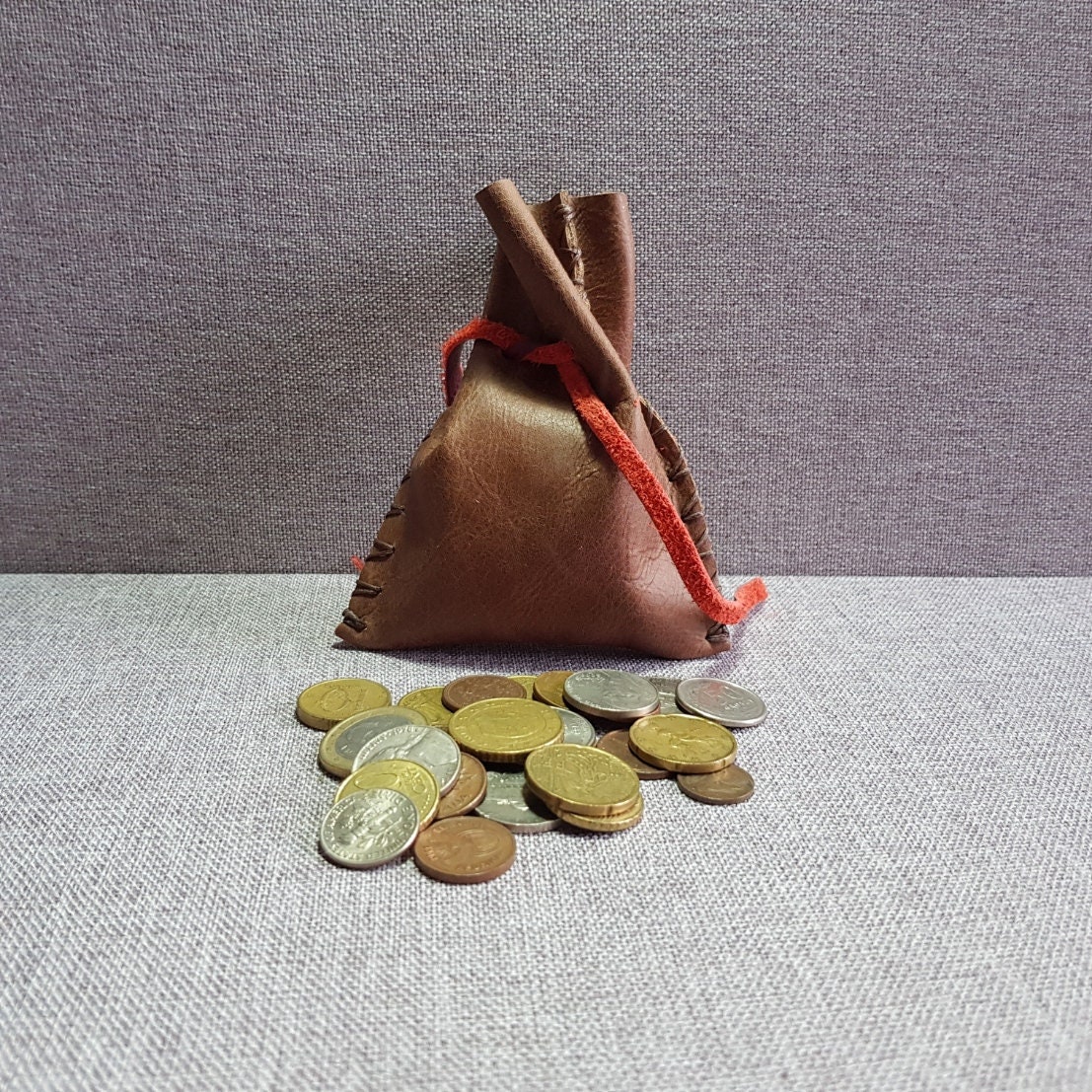 Coin Pouch Money Bag Medieval Re-enactment large | Etsy