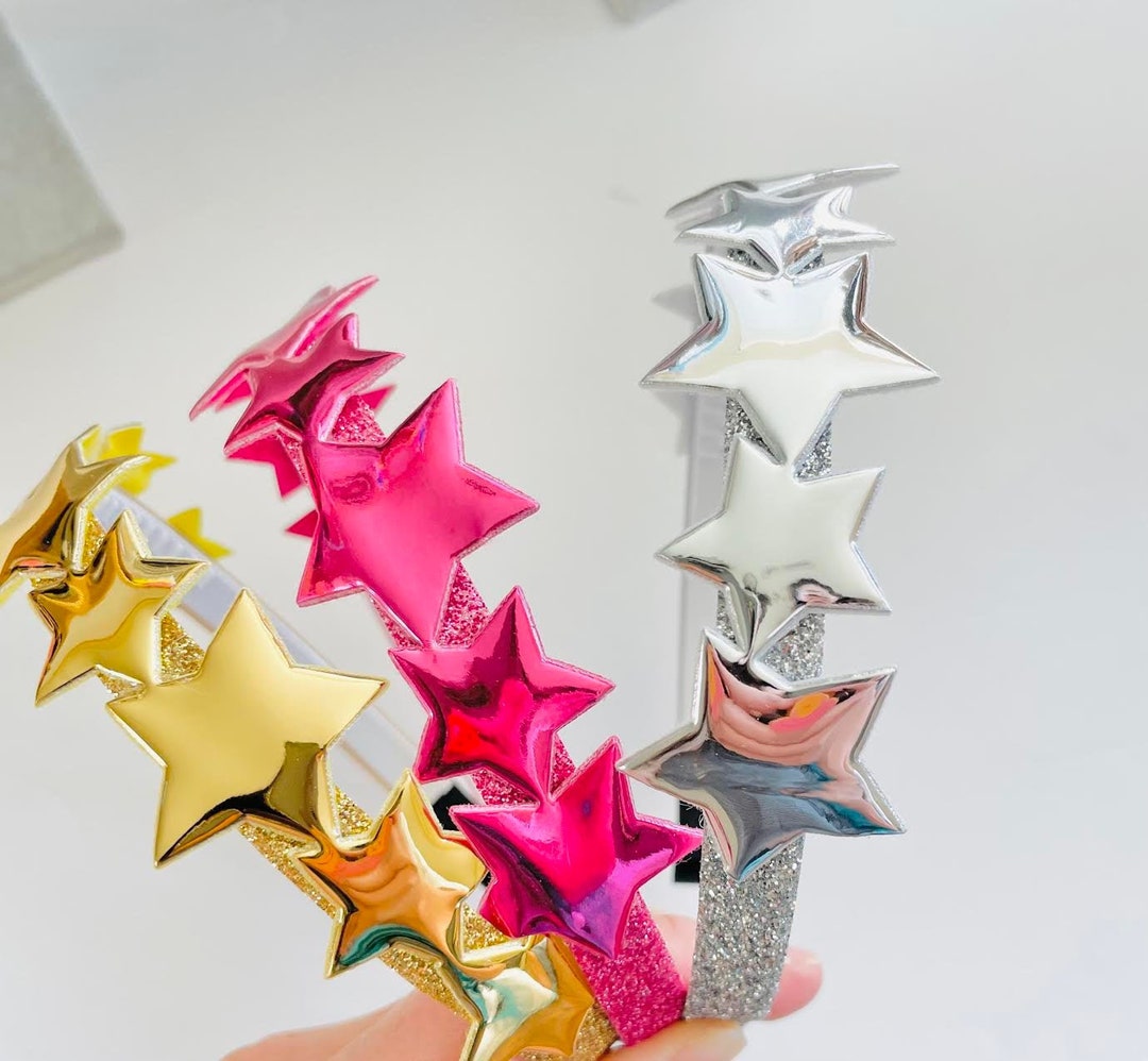 Glitter Shiny Star Headbands for Girls Shiny Star Headbands - Etsy