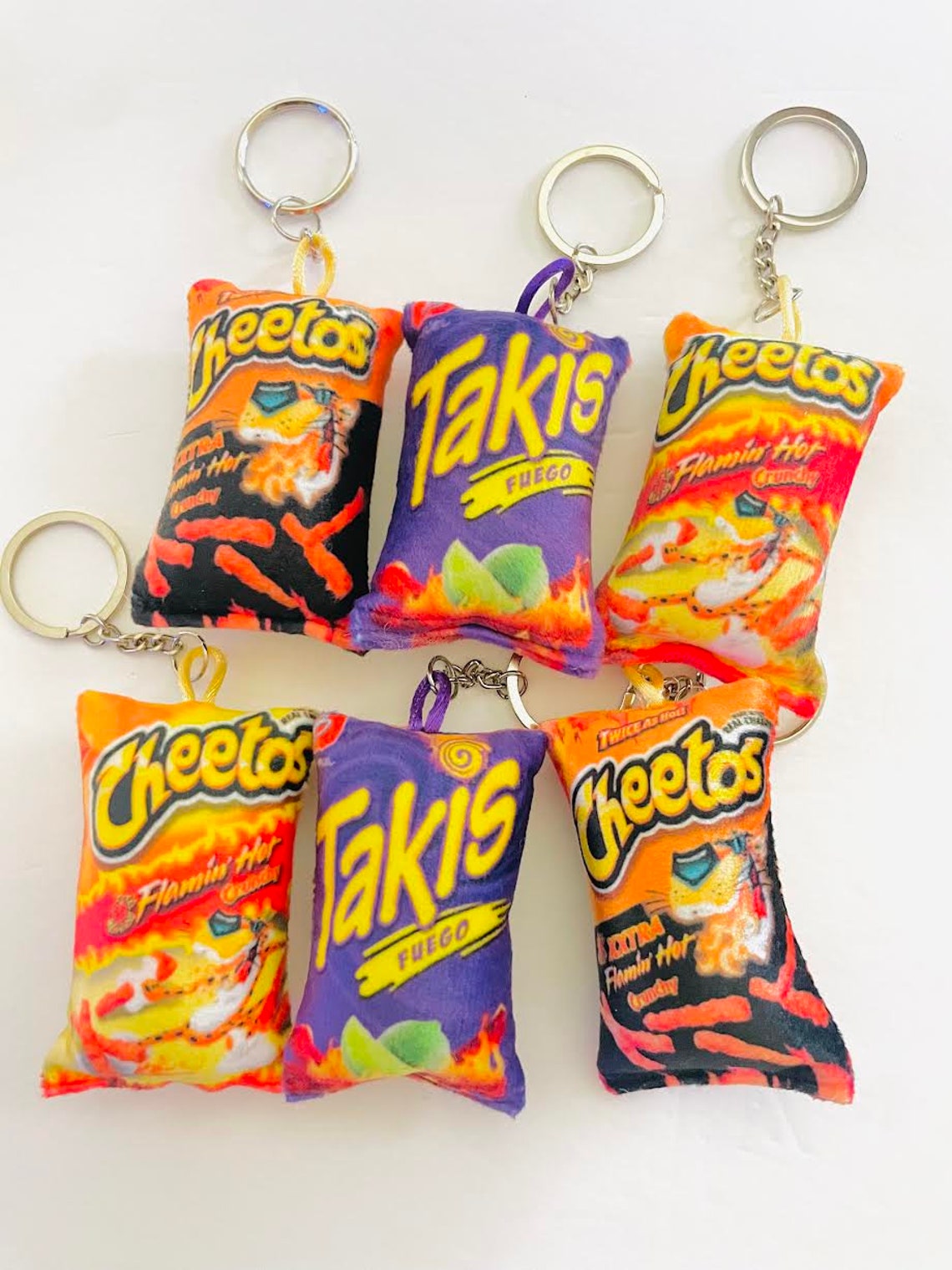 Cute Cushion Keychain Cheetos Keychain Takis Keychain Kids - Etsy