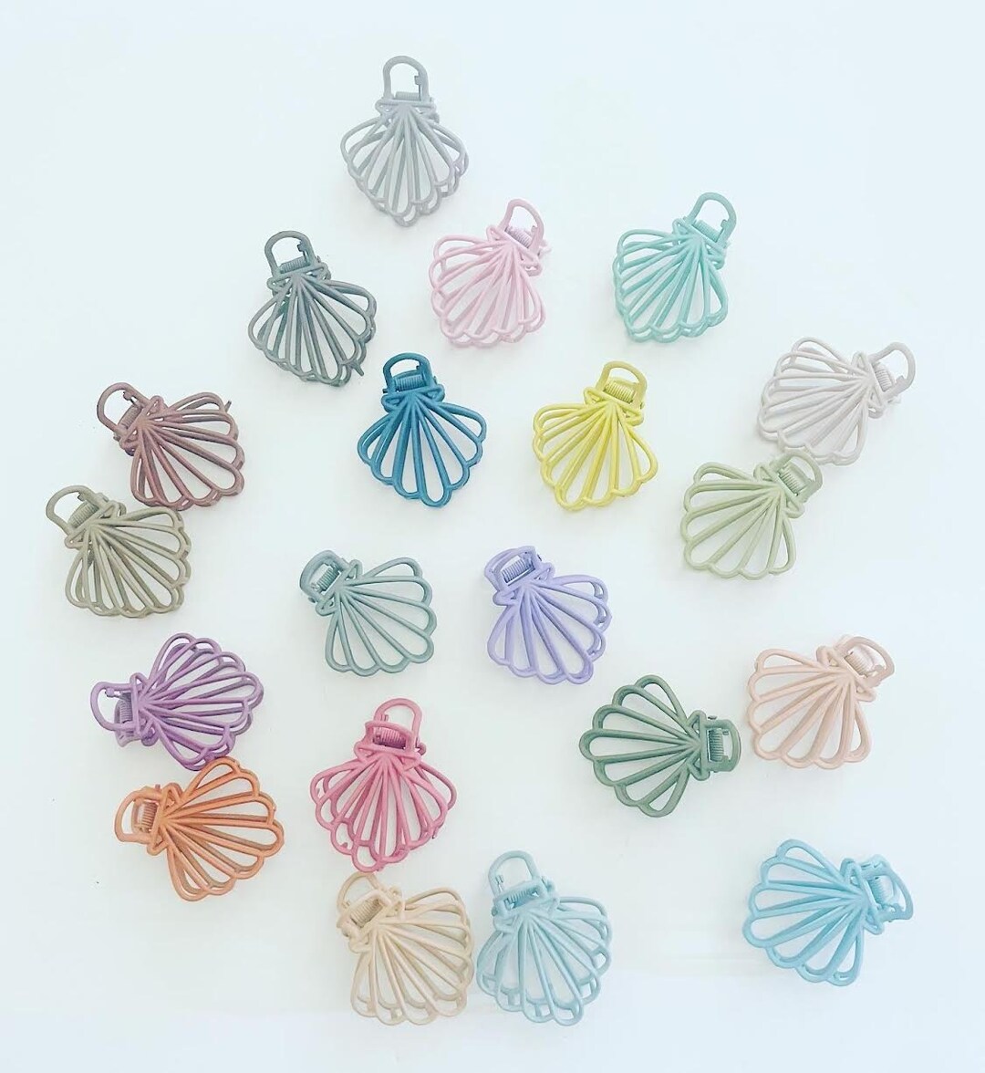 Seashell Acrylic Claw Clips, Shell Claw Clips, Shell Acrylic Claw Clips ...