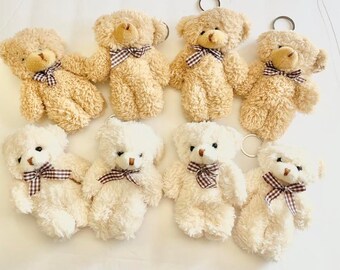 Teddy Bear Keychain - Etsy