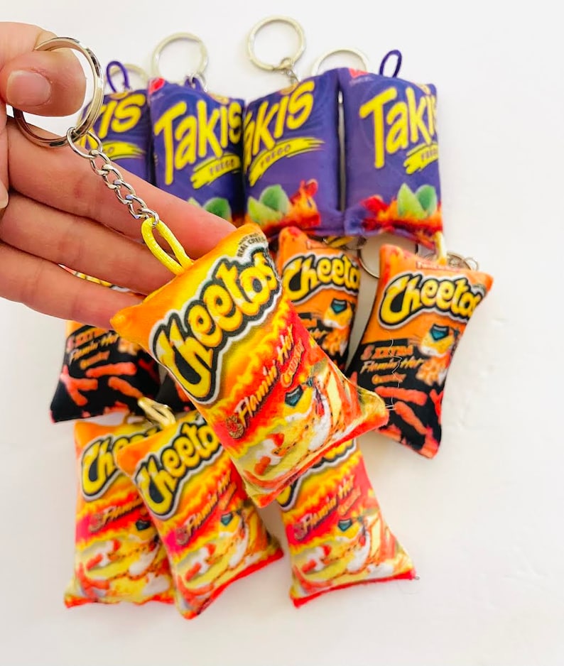 Cute Cushion Keychain Cheetos Keychain Takis Keychain Kids - Etsy