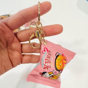 Buldak Ramen Keychain, Buldak Miniature Keychain, Ramen Keychain ...
