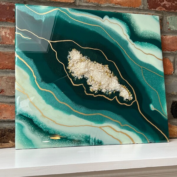 Green Geode - Etsy
