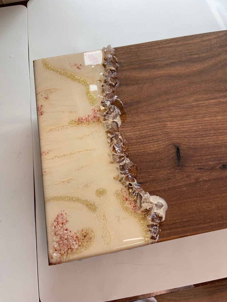 Geode Charcuterie Board Walnut - Etsy
