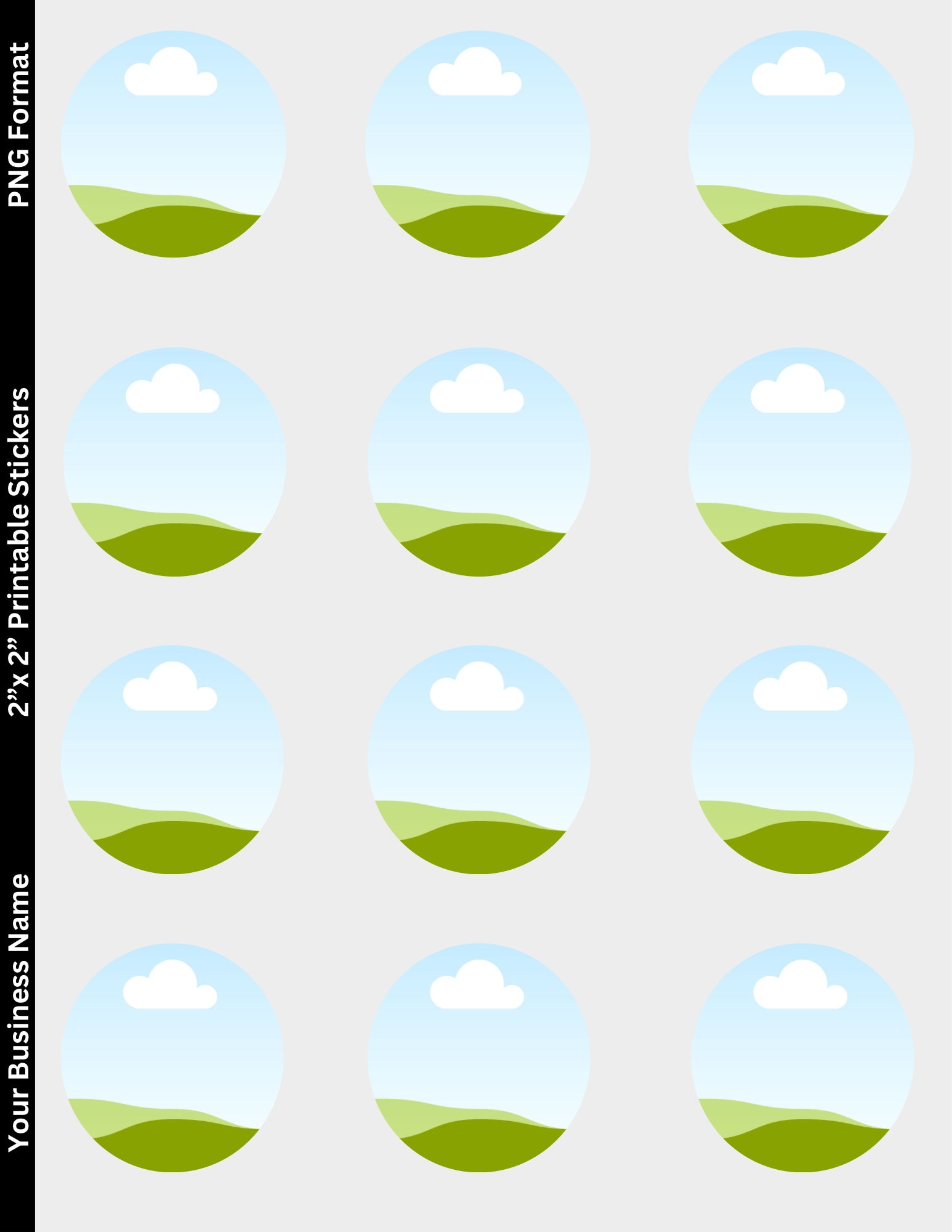 Canva Frame Sticker Template Bundle to Build Your Own Printable Sticker ...