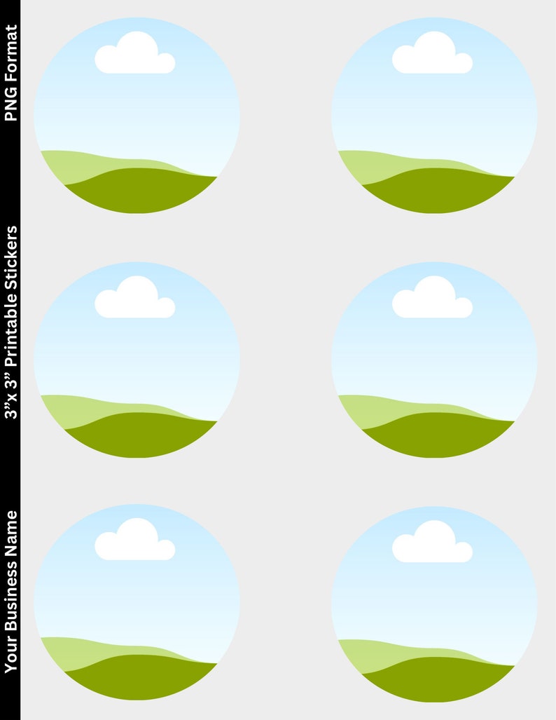 Canva Frame Sticker Template Bundle to Build Your Own Printable Sticker ...