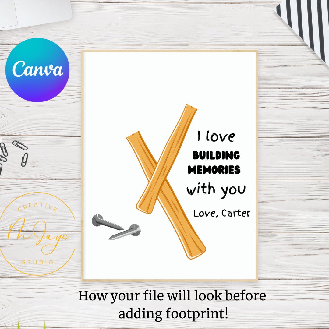 Father's Day Footprint Craft, You Nailed It, Hammer Footprint Craft for ...