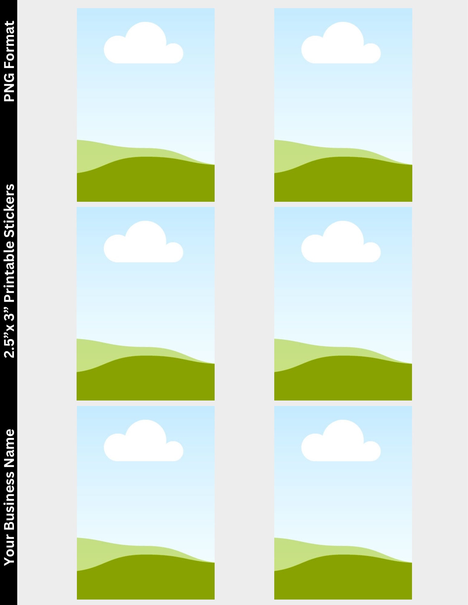 Canva Frame Sticker Template Bundle to Build Your Own Printable Sticker ...