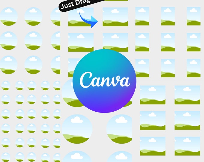 Canva Frame Sticker Template Bundle to Build Your Own Printable Sticker ...