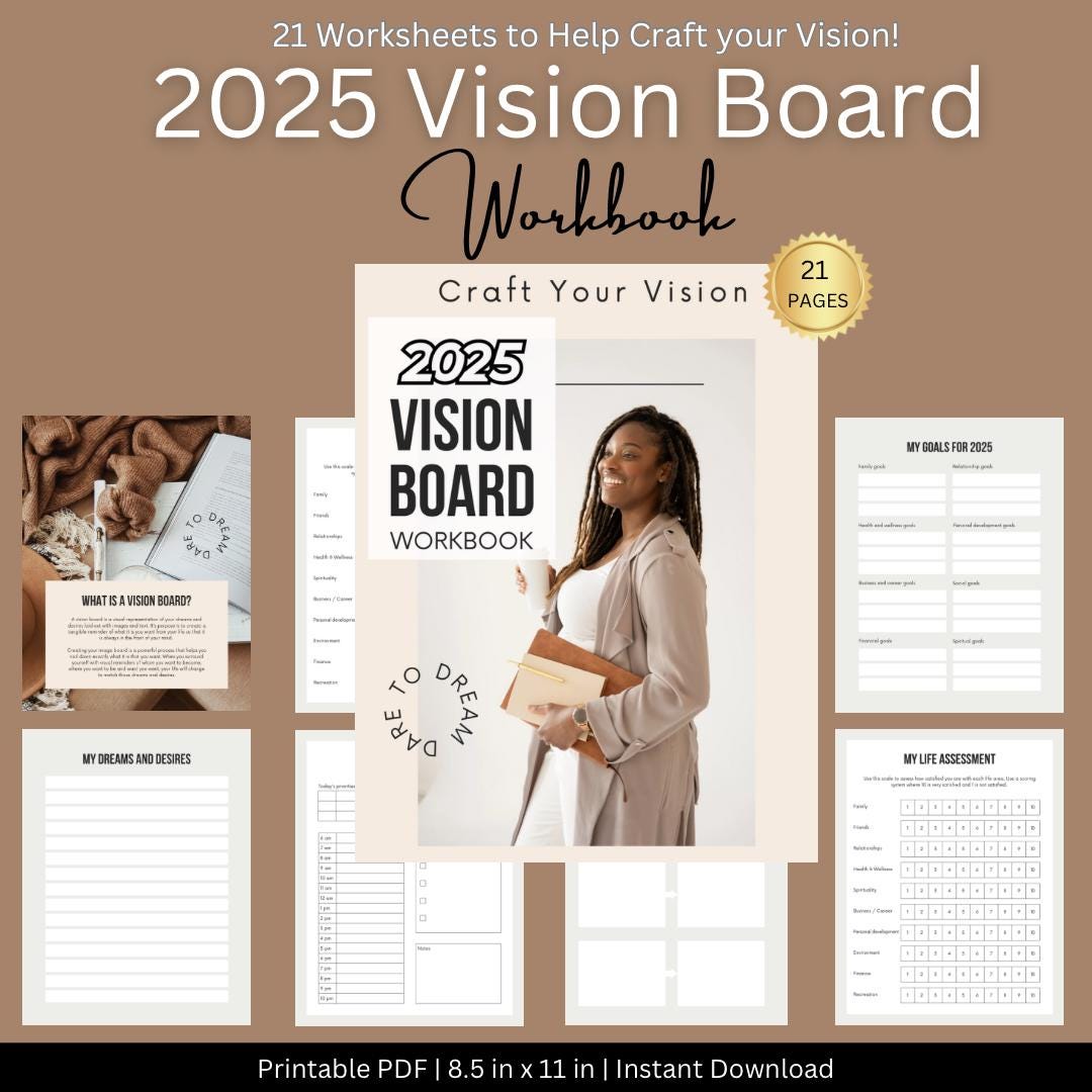 Vision Board, Vision Board Printable, Vision Board Women, Vision Board ...