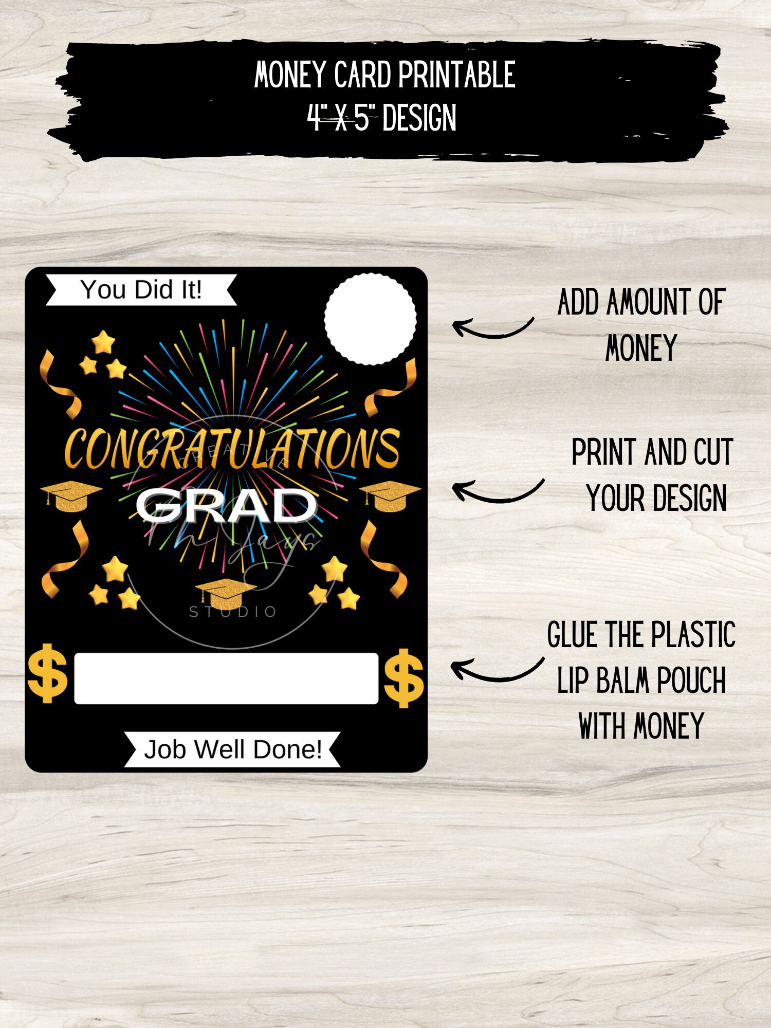 Printable Graduation Card Money Card Graduation Card Money - Etsy