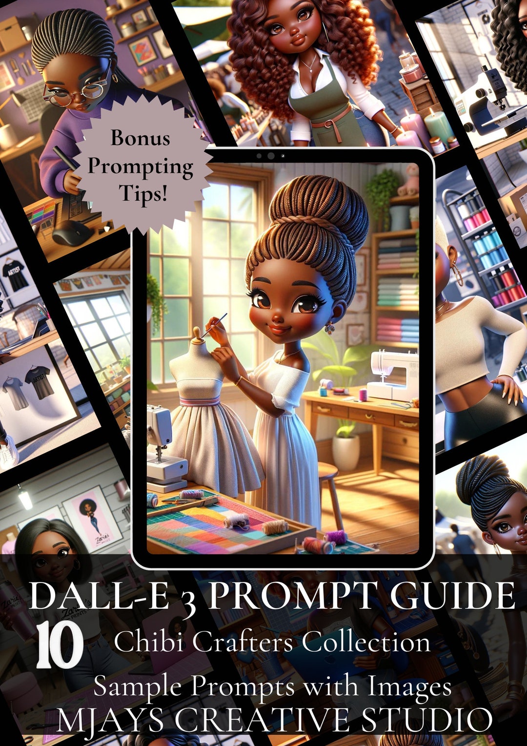 Dall-e3 & Chatgpt V4 Ai Art Prompt Guide | 10 Sample Prompt | Chibi ...