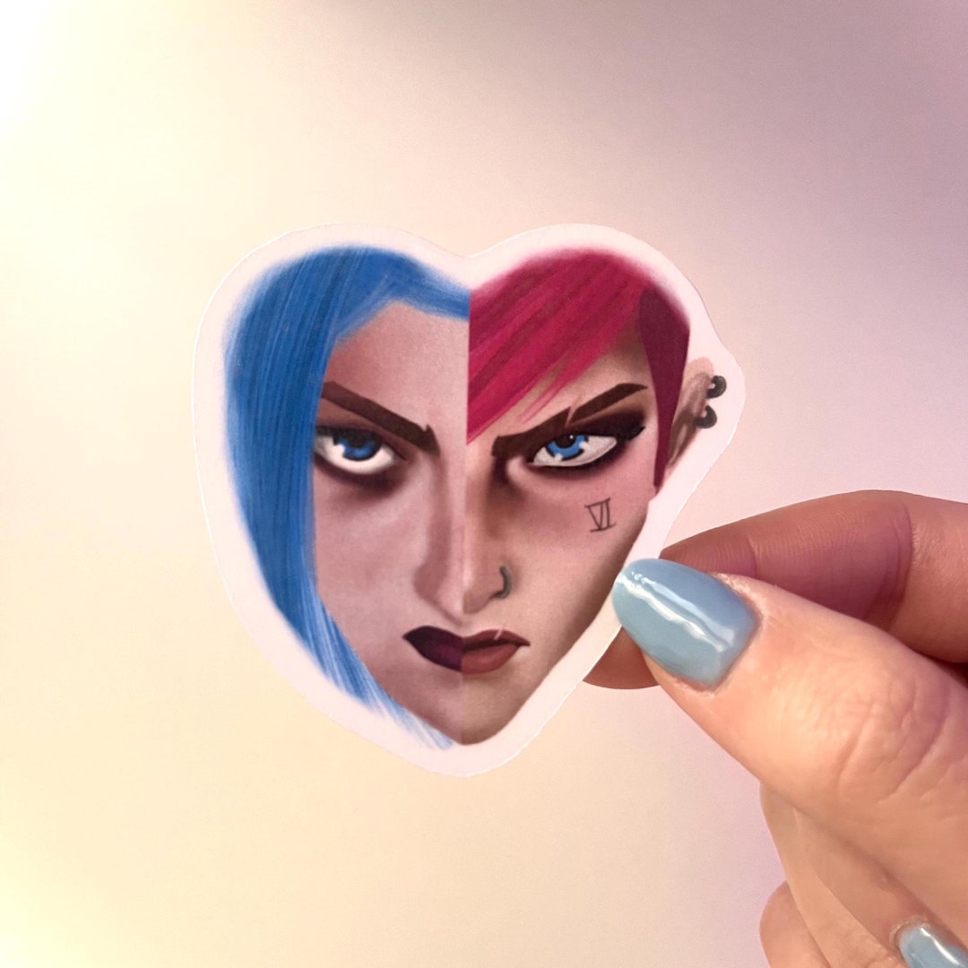 Vi & Jinx Sticker Arcane Inspired Sticker League of Legends Vi/jinx - Etsy