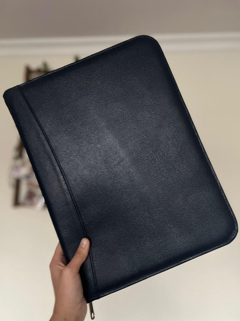 Leather Business Portfolio Letter Size Organizer Leather Portfolio ...