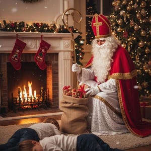 Adult St Nicholas Costume, Bishop Costume Men, Saint Nicholas Outfit ...