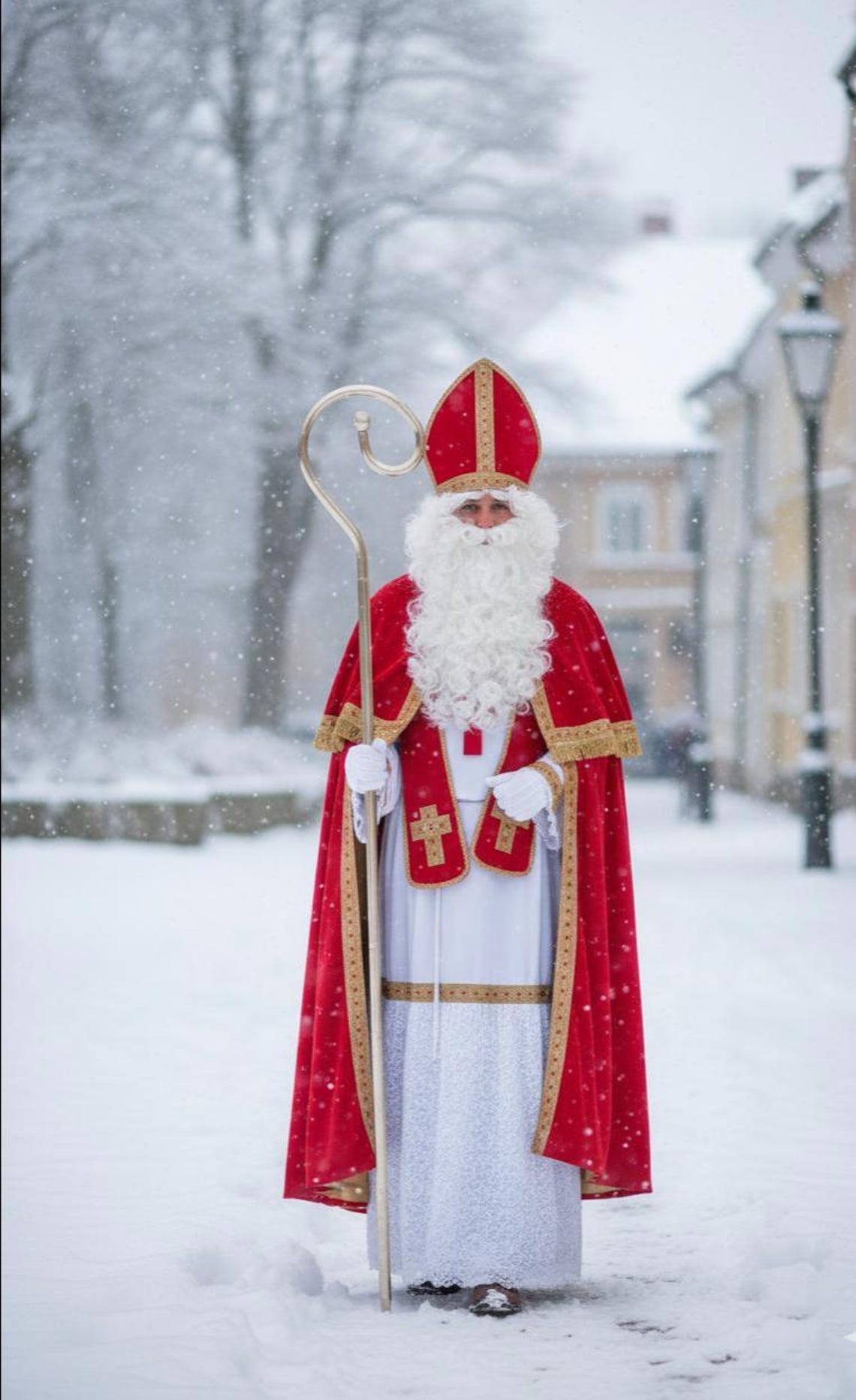 Adult St Nicholas Costume, Bishop Costume Men, Saint Nicholas Outfit ...