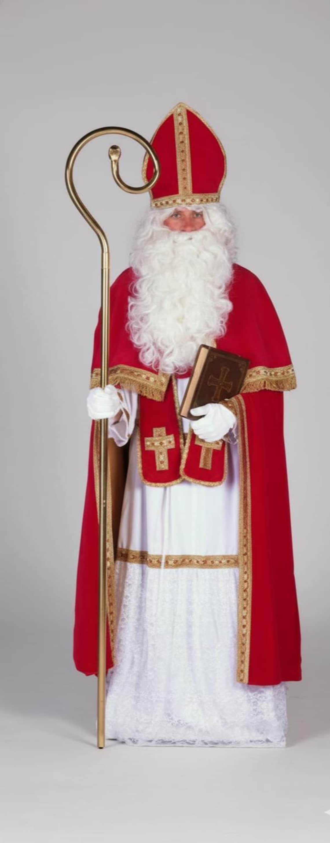 Adult St Nicholas Costume, Bishop Costume Men, Saint Nicholas Outfit ...
