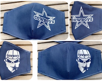 Dallas Cowboys Face Mask | Etsy