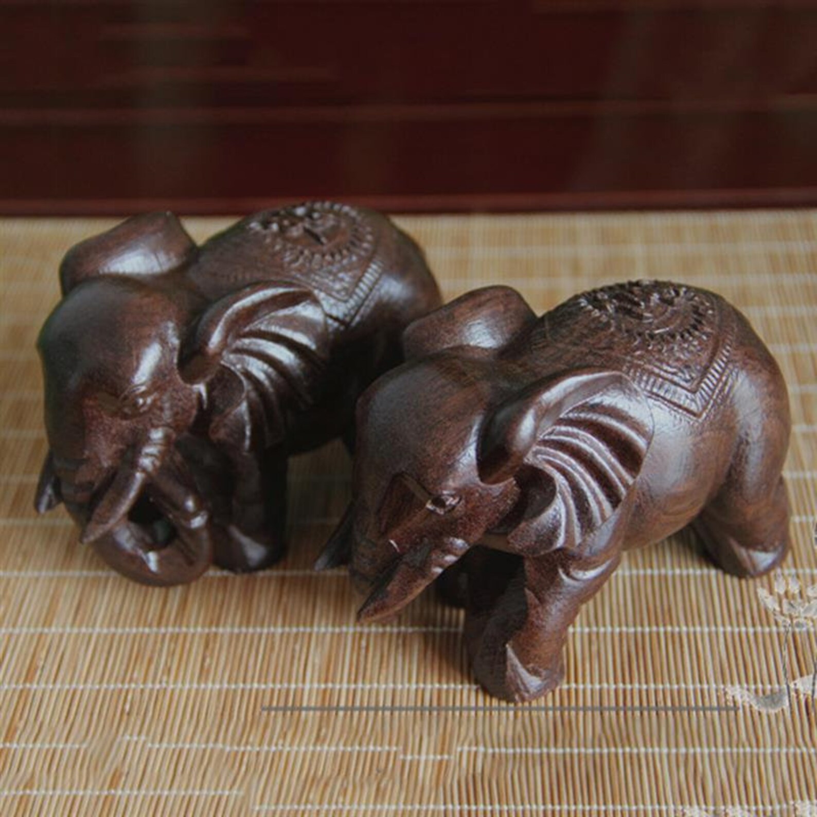 Hand Carving Wood Carving Crafts Wooden Elephant - Etsy