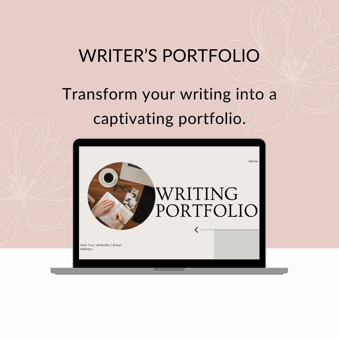 Writer's Portfolio Template Showcase Your Talent With Style canva - Etsy