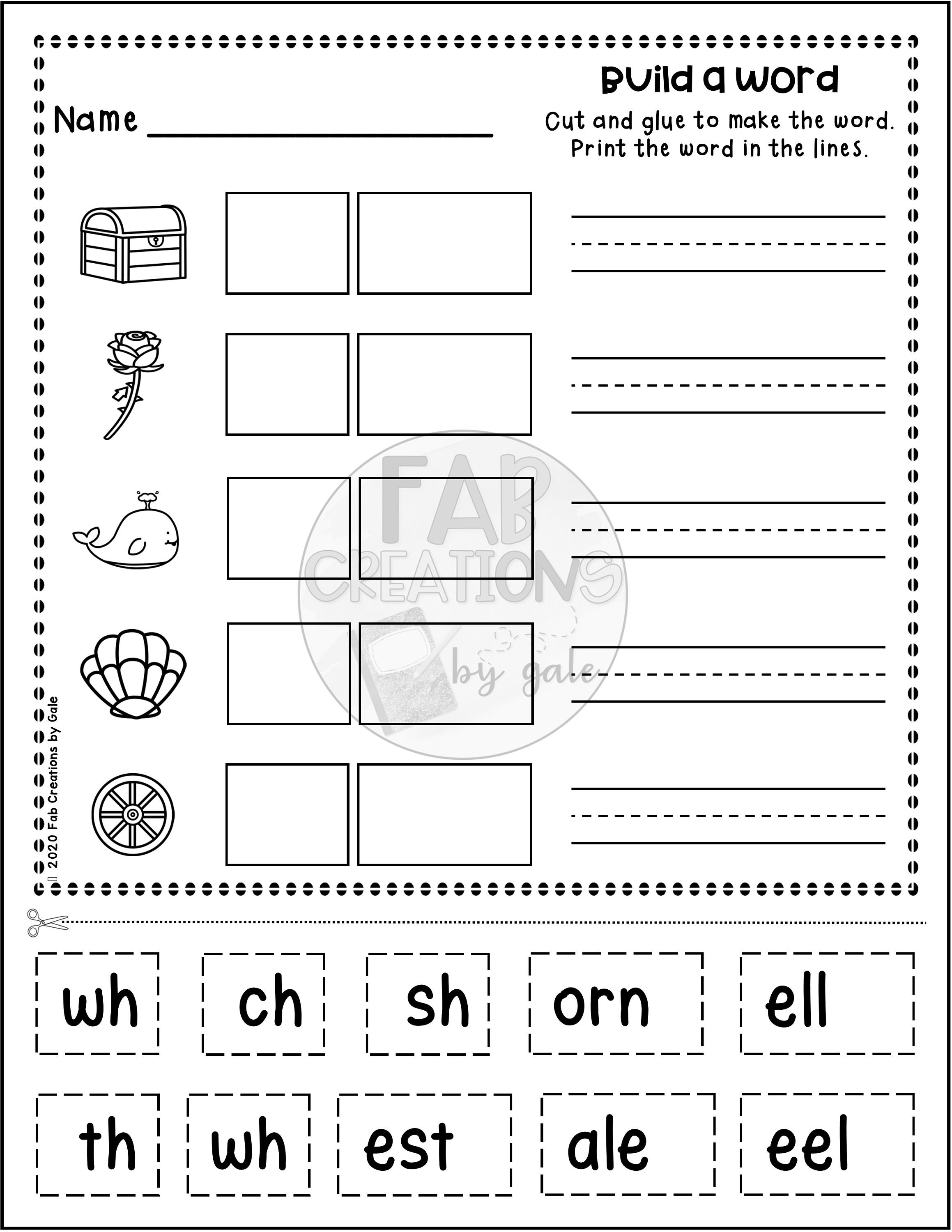 Beginning and Ending Digraphs (th, Sh, Ch and Wh Sounds) - Etsy