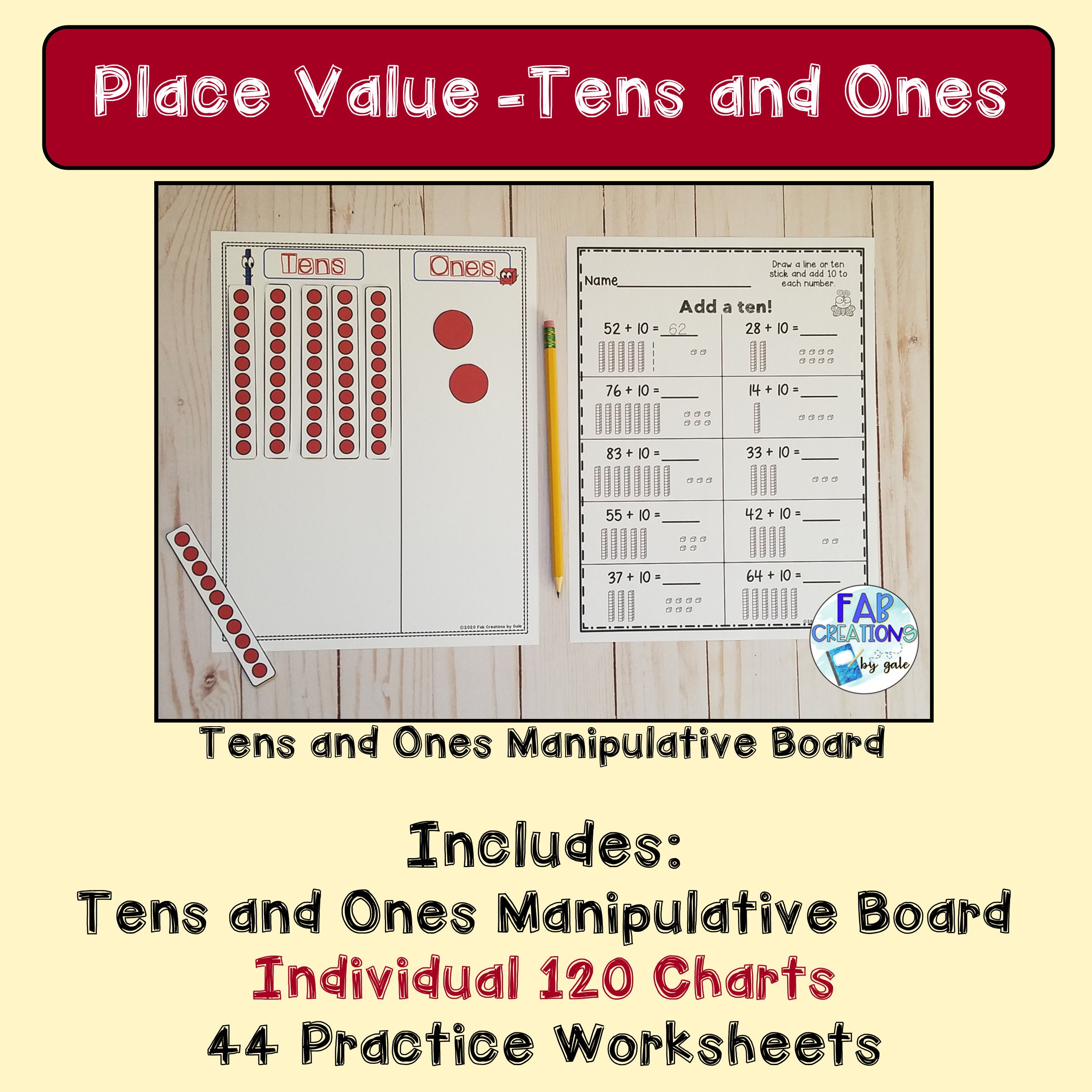 Place Value Using Tens and Ones - Etsy