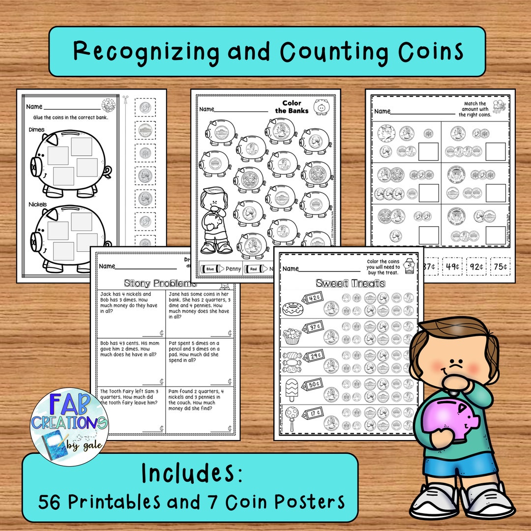 Recognizing and Counting Coins - Etsy