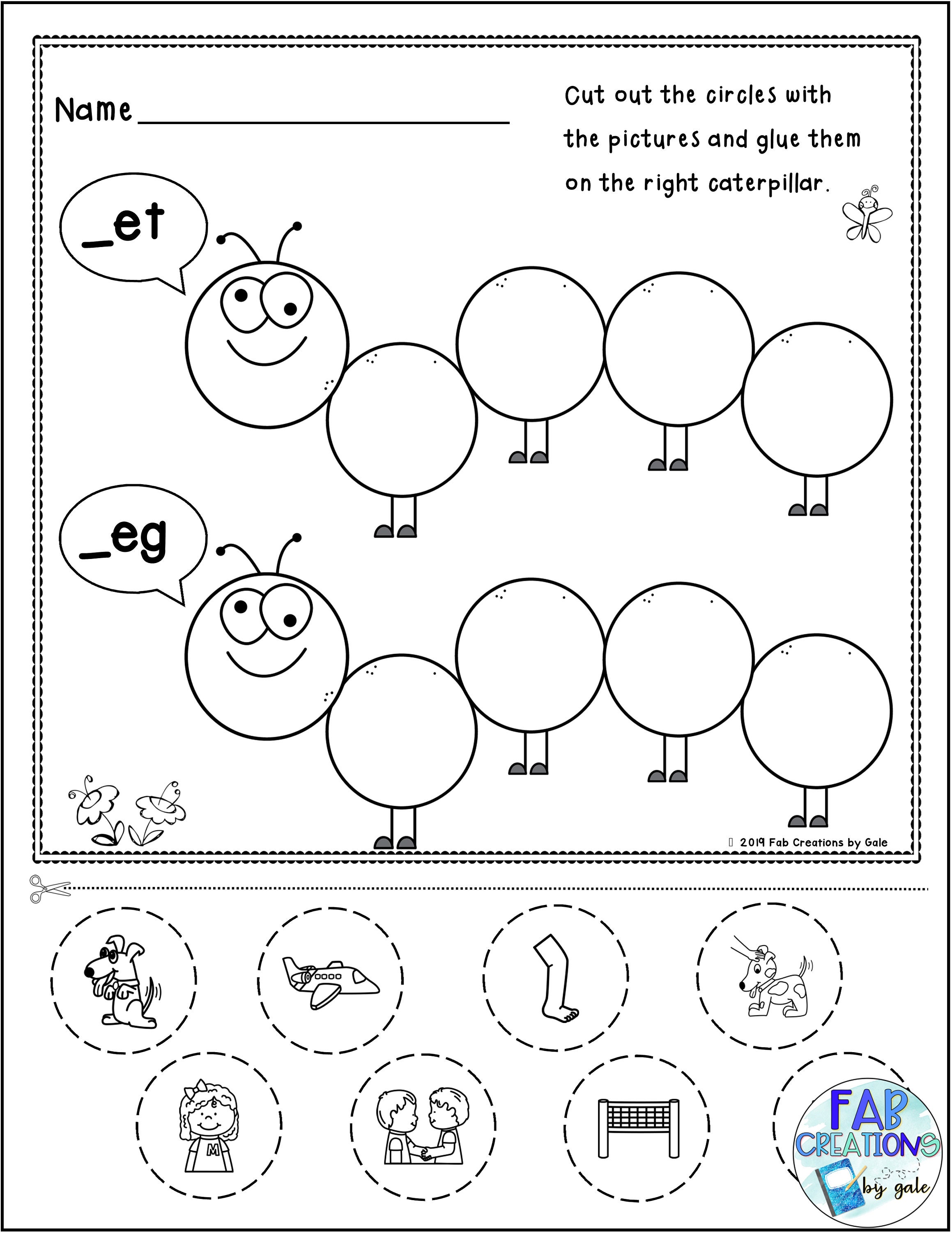 Short E Word Family Practice, Kindergarten and First Grade Phonics - Etsy