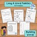 Long A Word Family Practice, First and Second Grade Phonics - Etsy