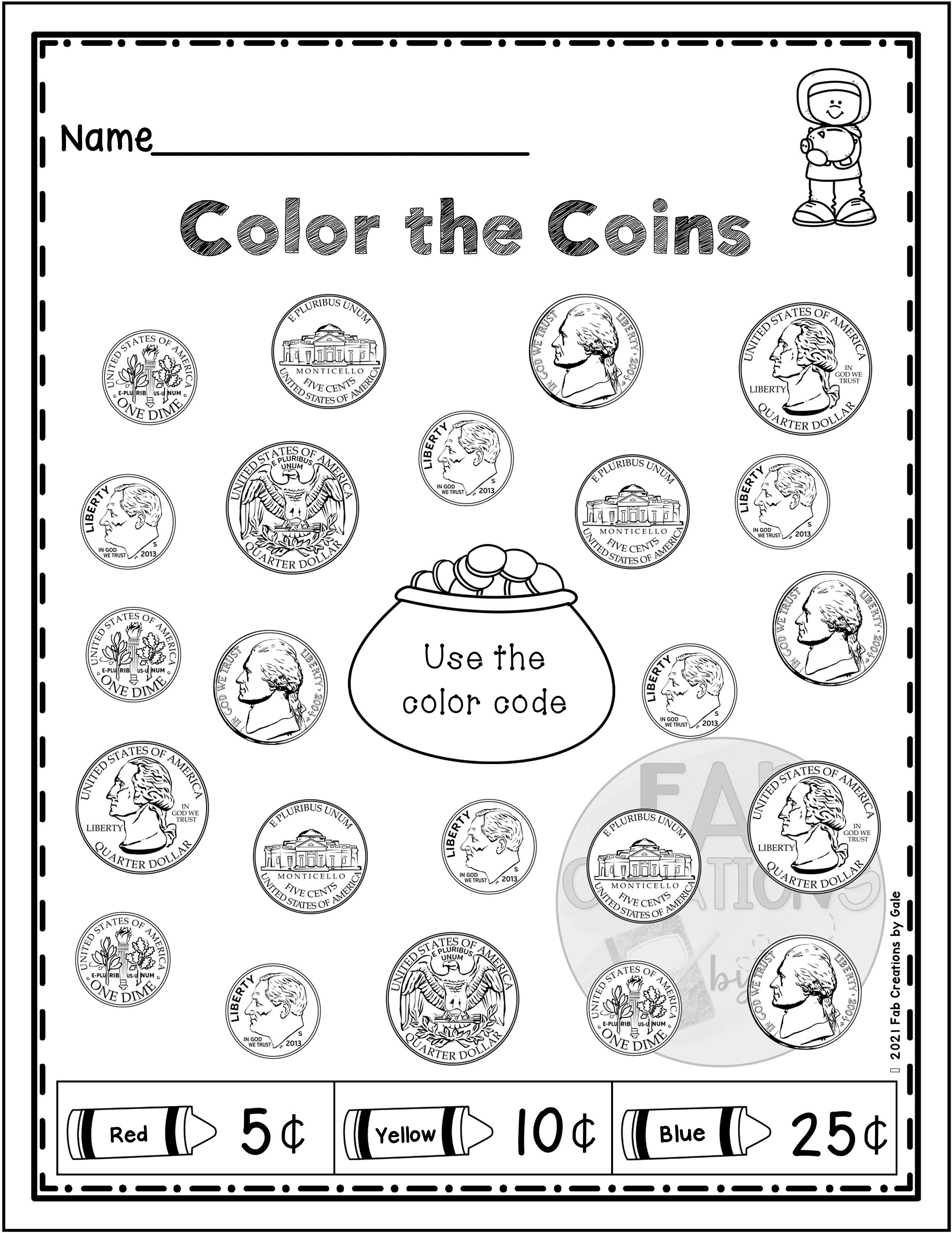 Recognizing and Counting Coins - Etsy