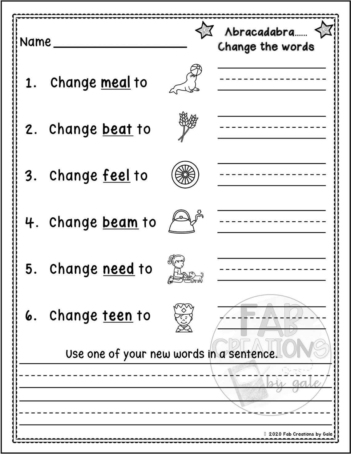 Long E Word Family Practice First and Second Grade Phonics - Etsy