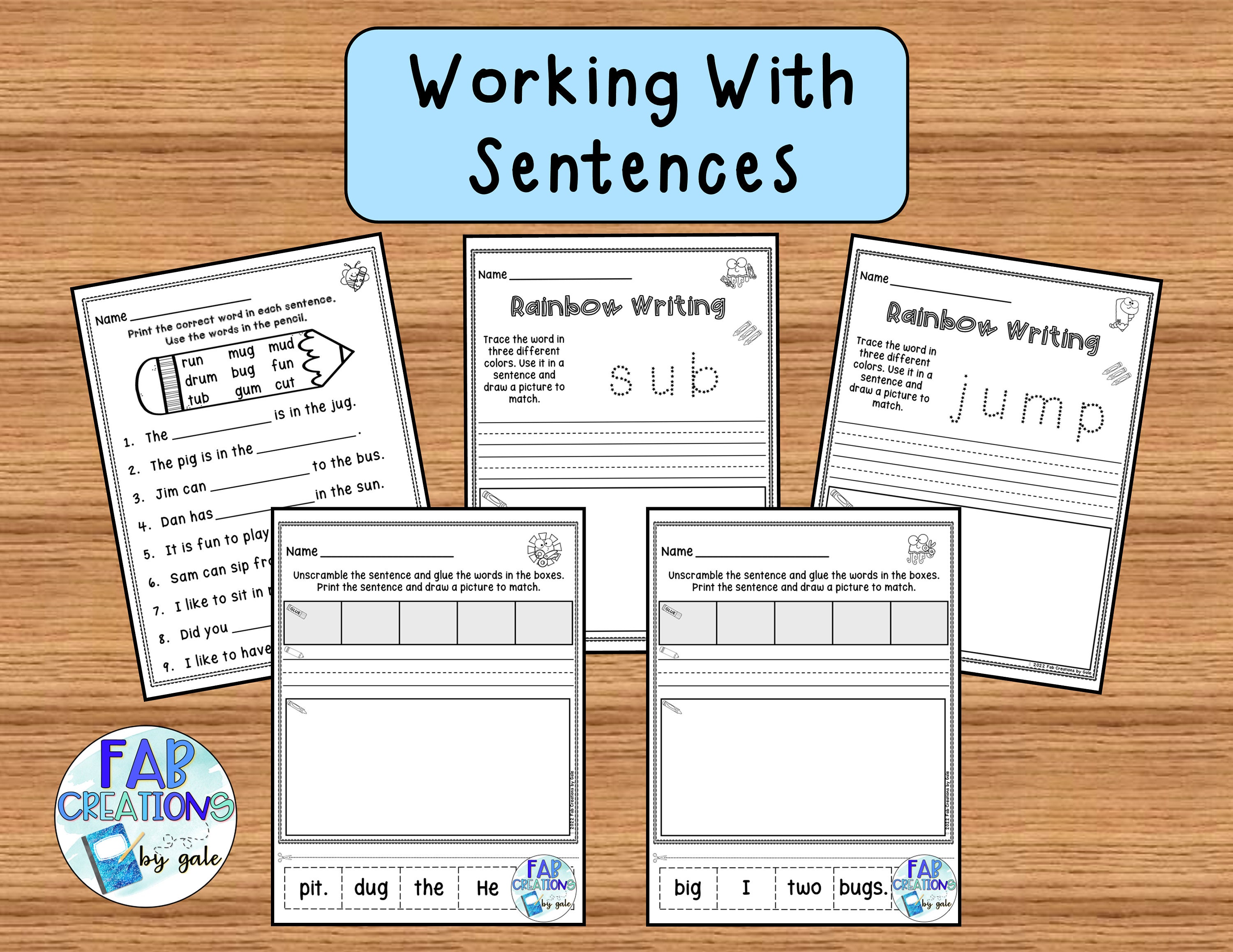 Short U Word Family Practice, Kindergarten and First Grade Phonics - Etsy