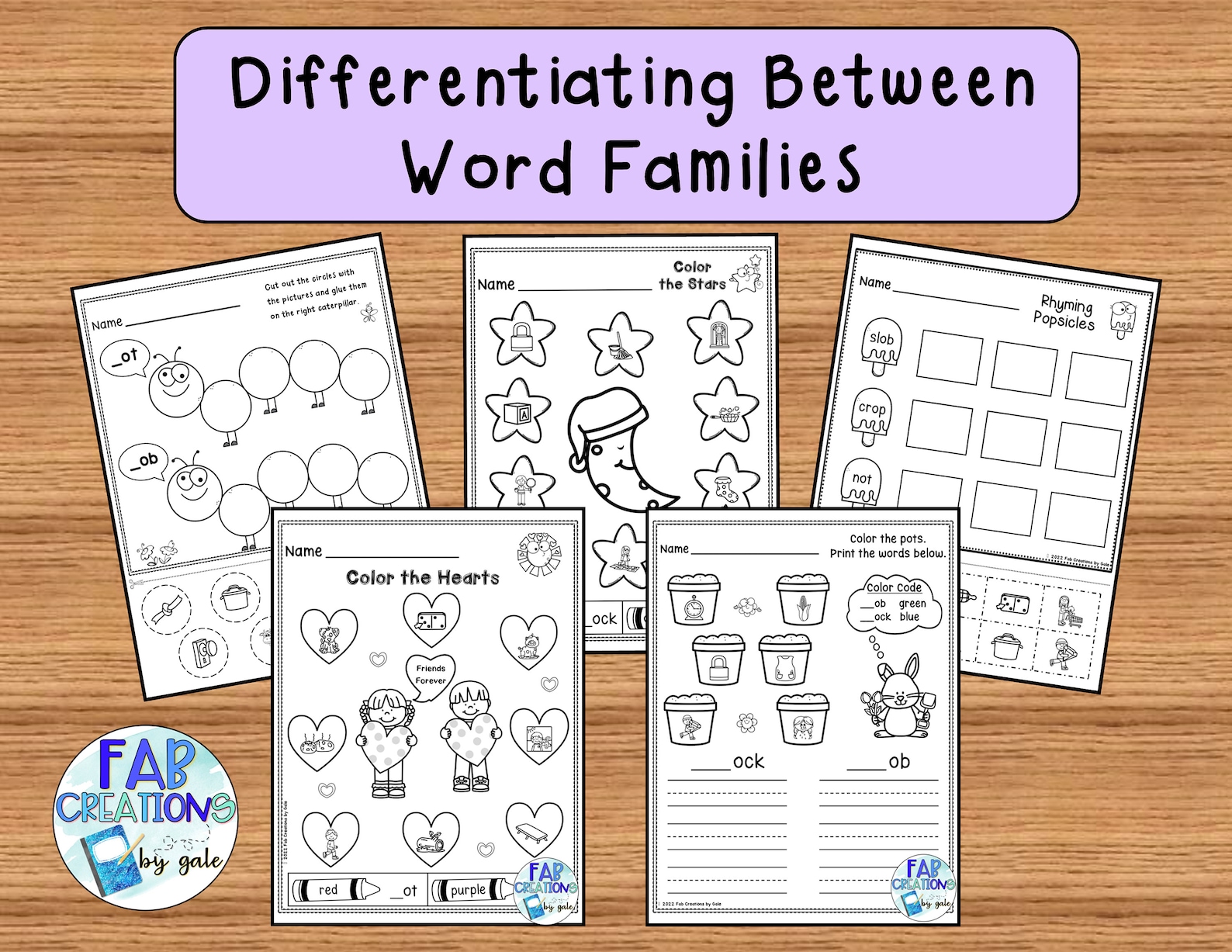 Short O Word Family Practice, Kindergarten and First Grade Phonics - Etsy