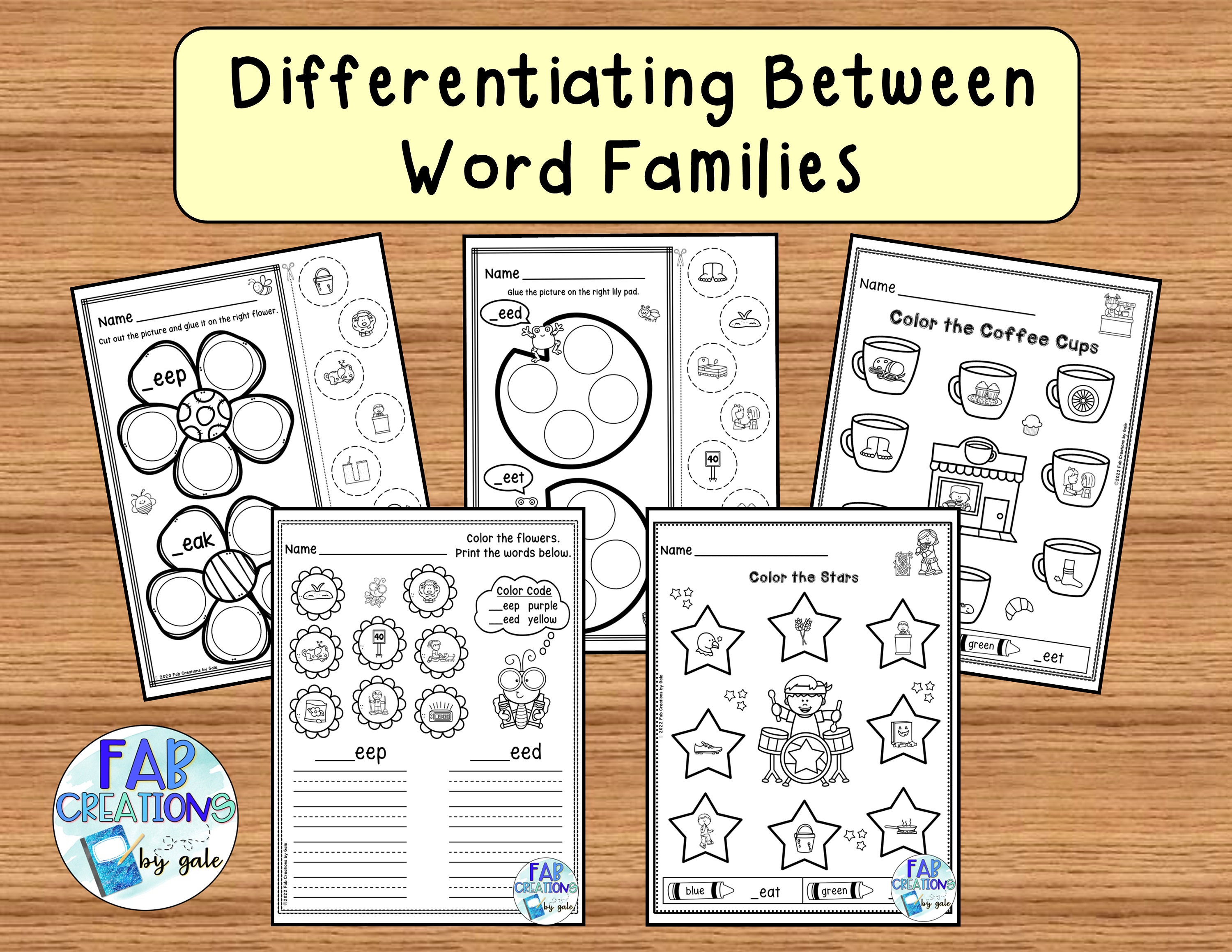 Long E Word Family Practice, First and Second Grade Phonics - Etsy