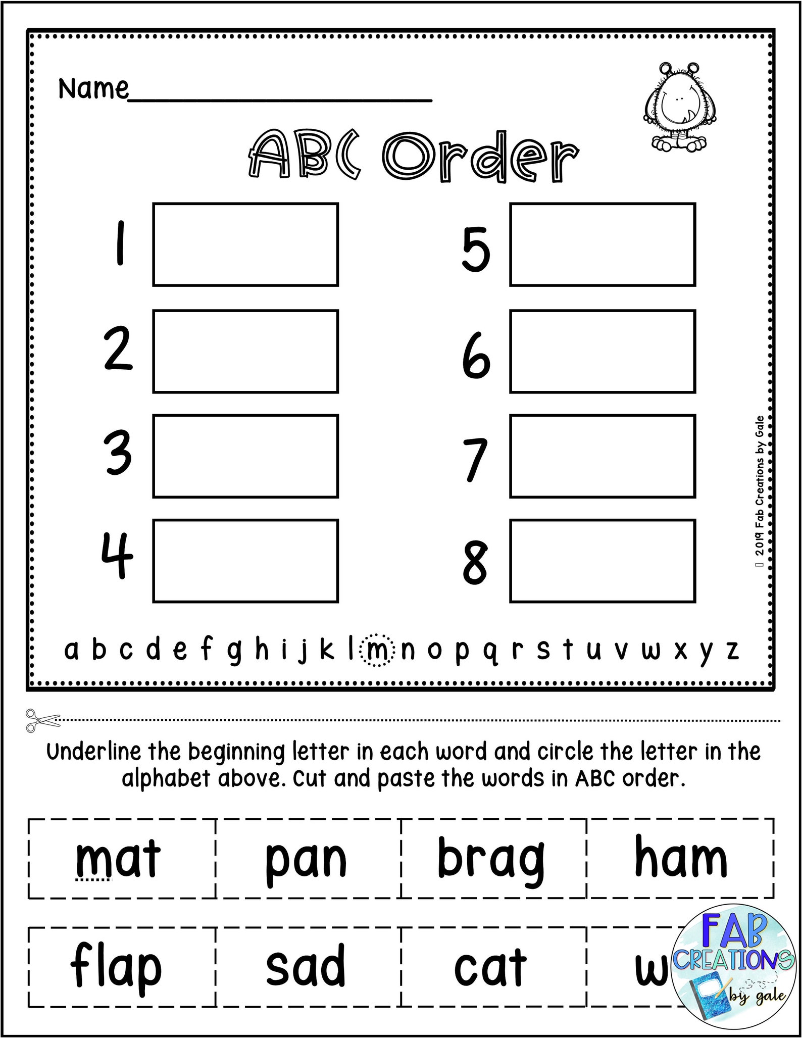 Short A Word Family Practice Kindergarten and First Grade - Etsy