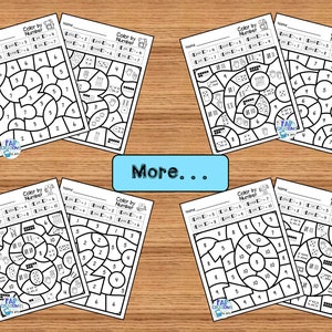 Number Recognition Color by Code, Color by Number for Kids, Color by ...