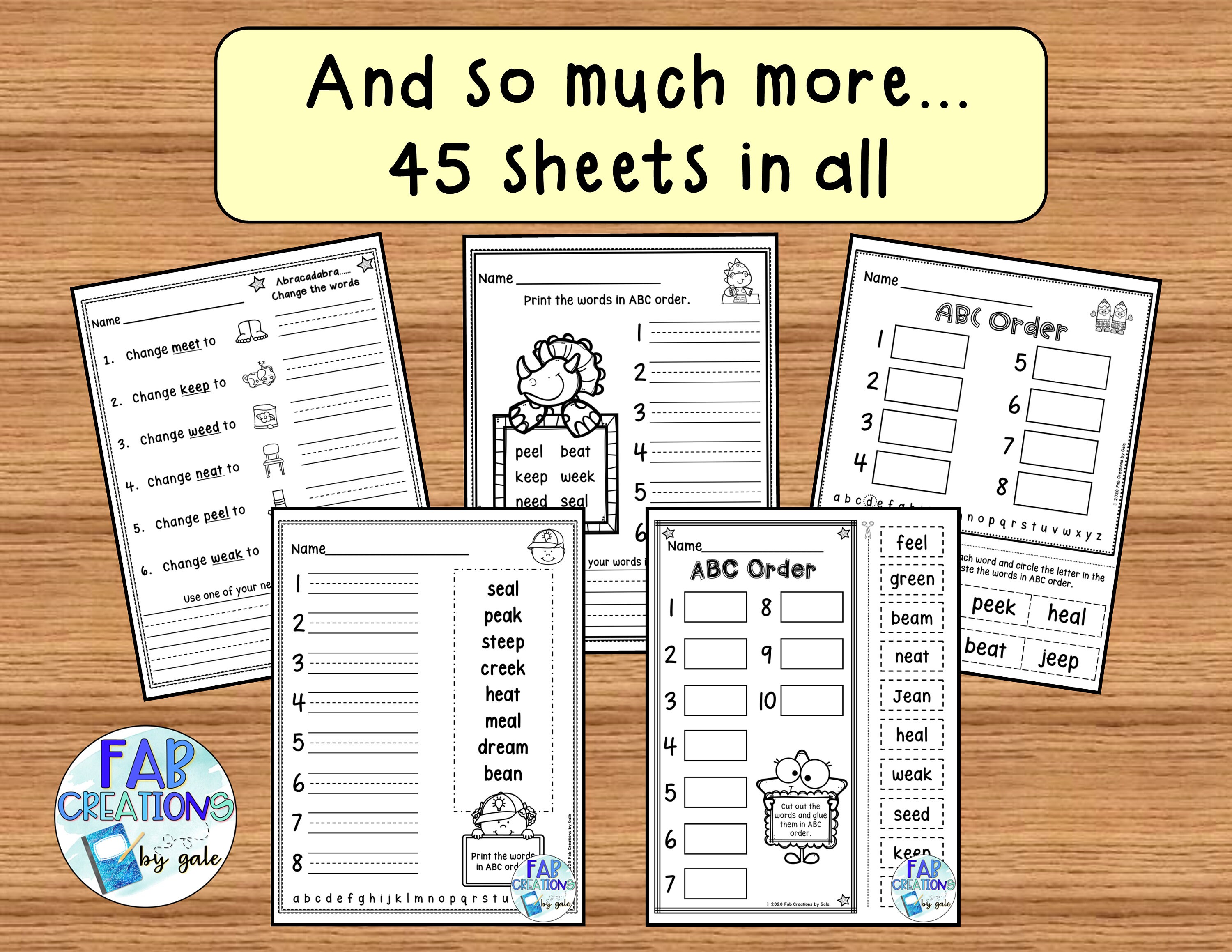 Long E Word Family Practice, First and Second Grade Phonics - Etsy