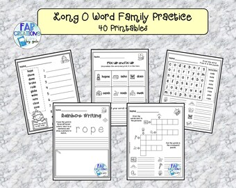 Short O Word Family Practice Kindergarten and First Grade | Etsy