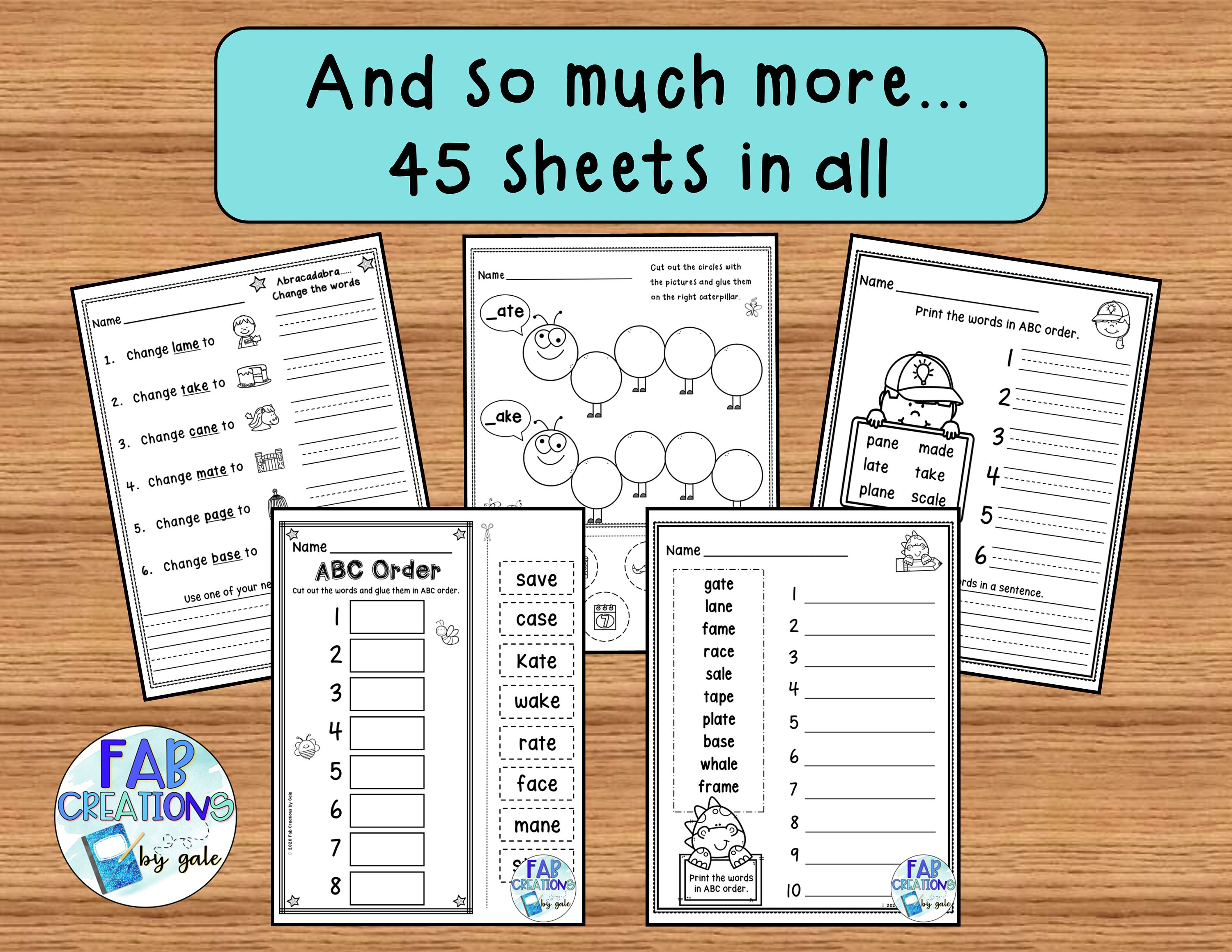 Long A Word Family Practice, First and Second Grade Phonics - Etsy