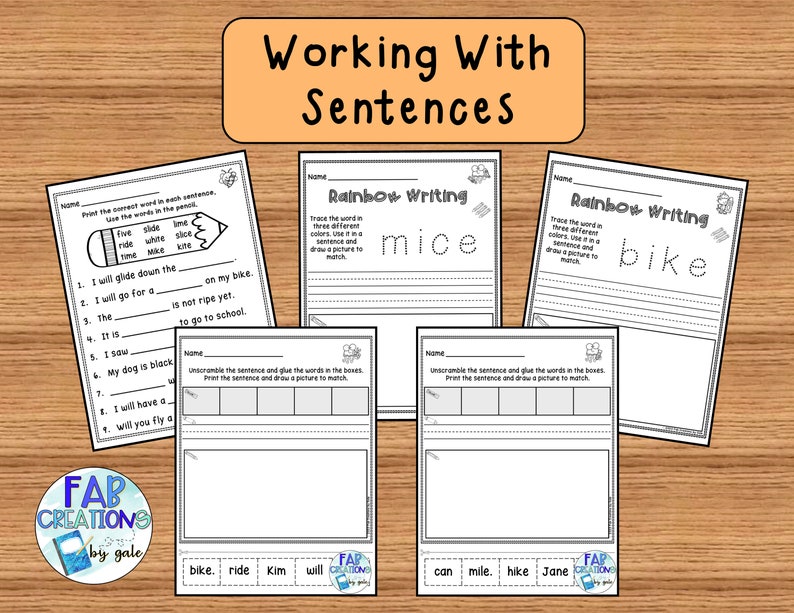 Long I Word Family Practice, First and Second Grade Phonics - Etsy