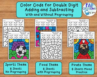 Double Digit Addition Without Regrouping Math Worksheets - Etsy