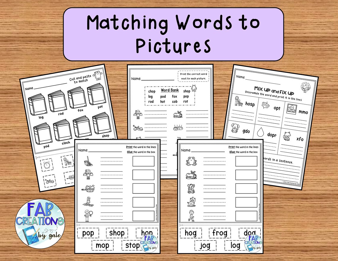 Short O Word Family Practice, Kindergarten and First Grade Phonics - Etsy