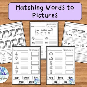 Short O Word Family Practice, Kindergarten and First Grade Phonics - Etsy
