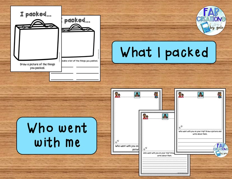 Printable Vacation or Travel Journal for Children - Etsy