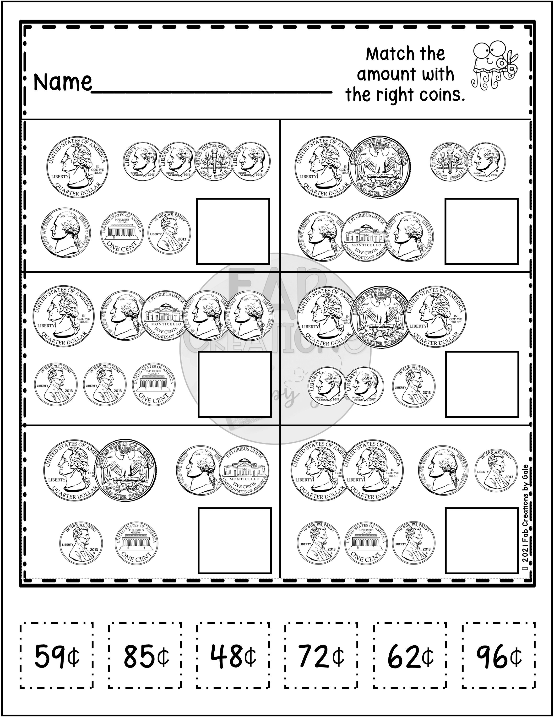 Recognizing and Counting Coins - Etsy